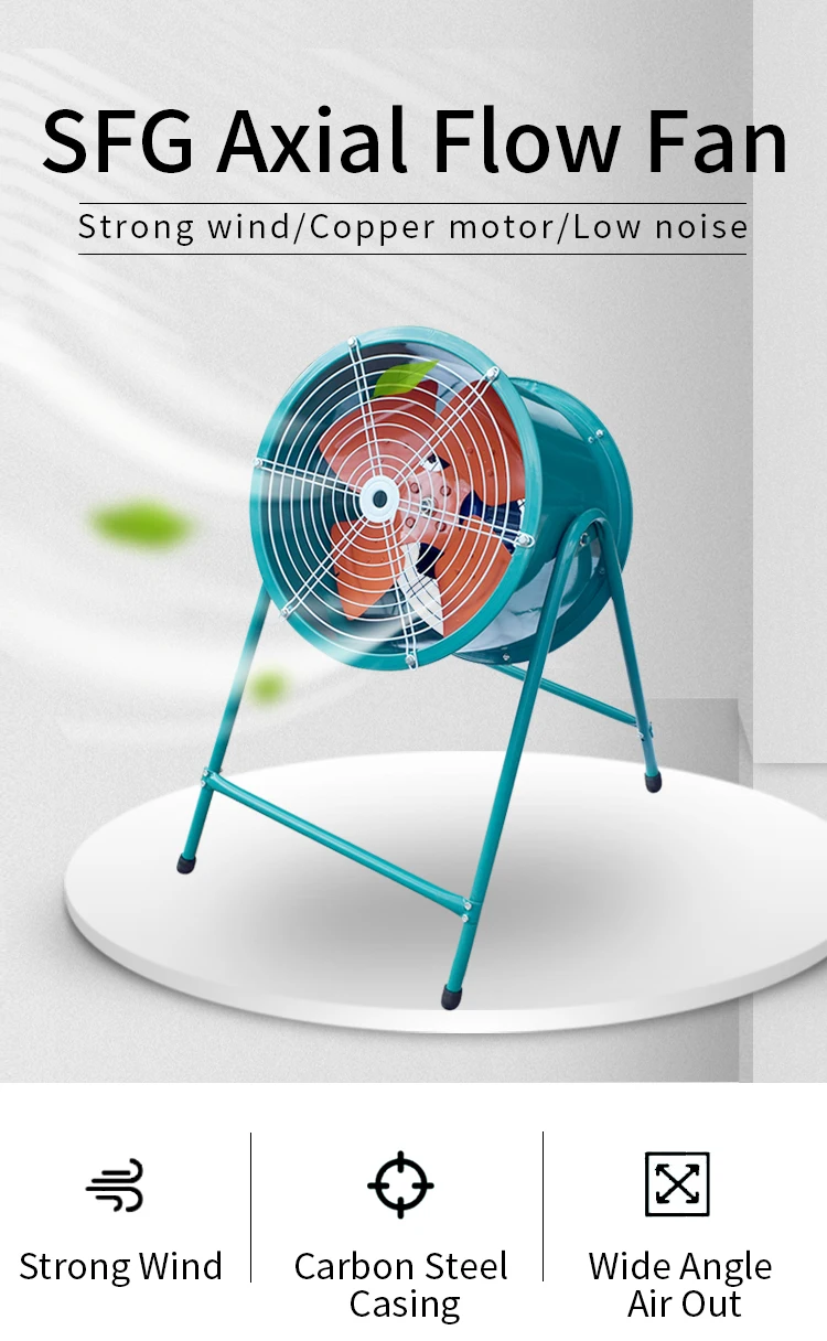 Industrial Axial Flow Fan 220V Exhaust Fan Ventilator Post Duct ...