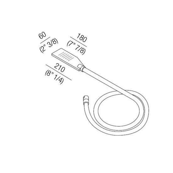Agape Kaa Hand Shower with Plumbing Hose Convenient Accessory for Your ...