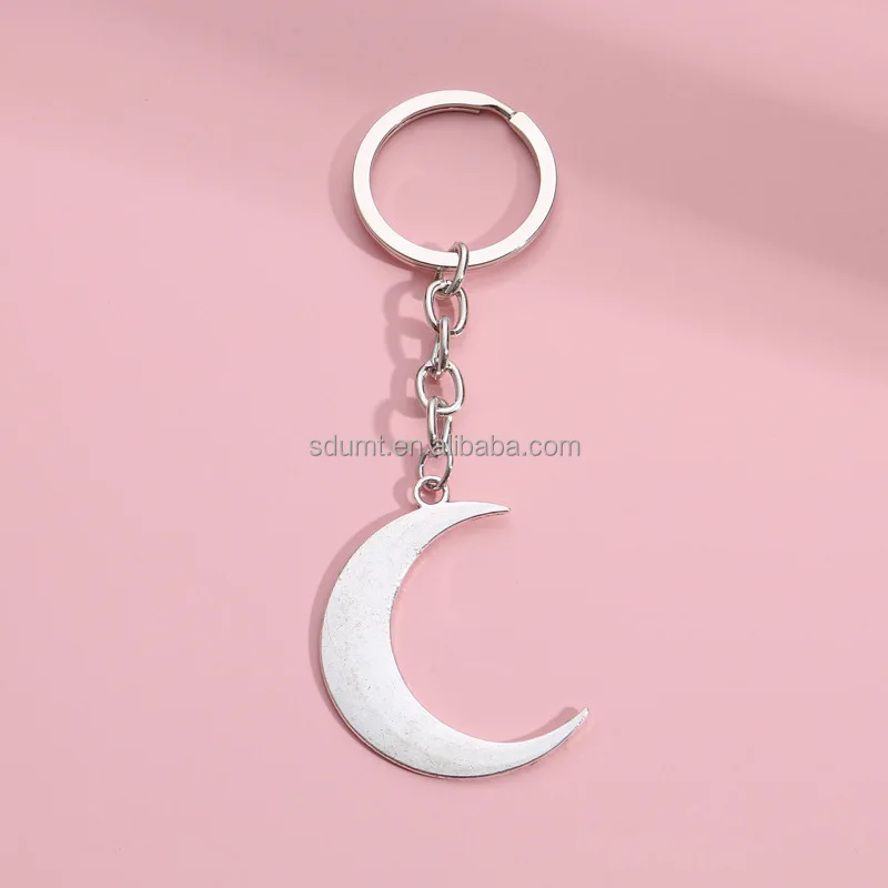 Metal Keychains Moon Pendant Moon Key Ring Key Chain - Buy Moon ...