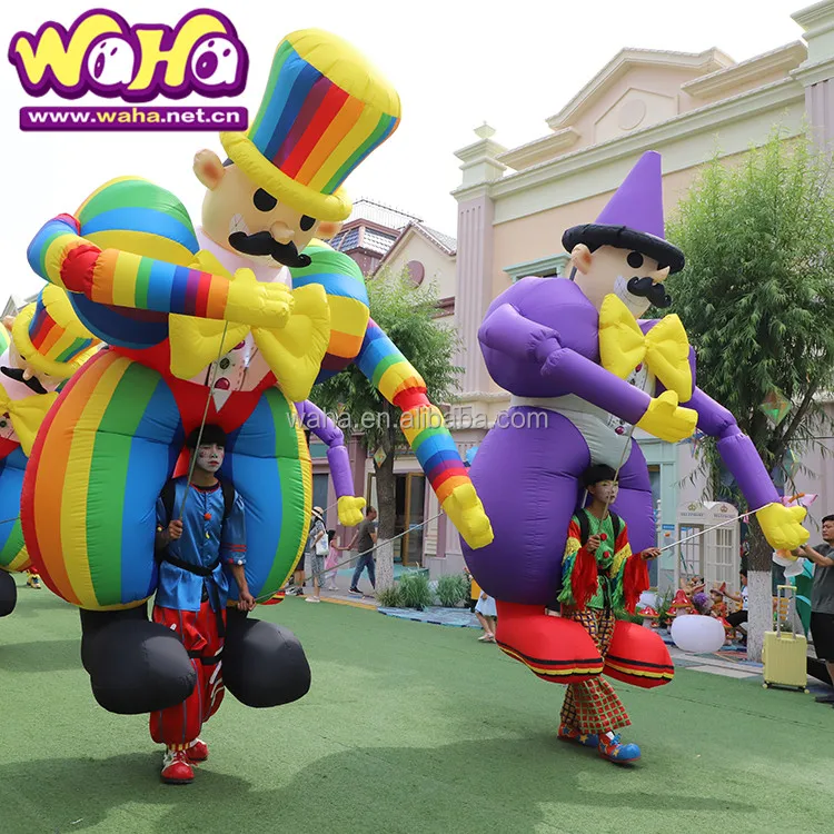 High Quality Inflatable Circus Prop Clown Puppet Inflatable Carnival ...