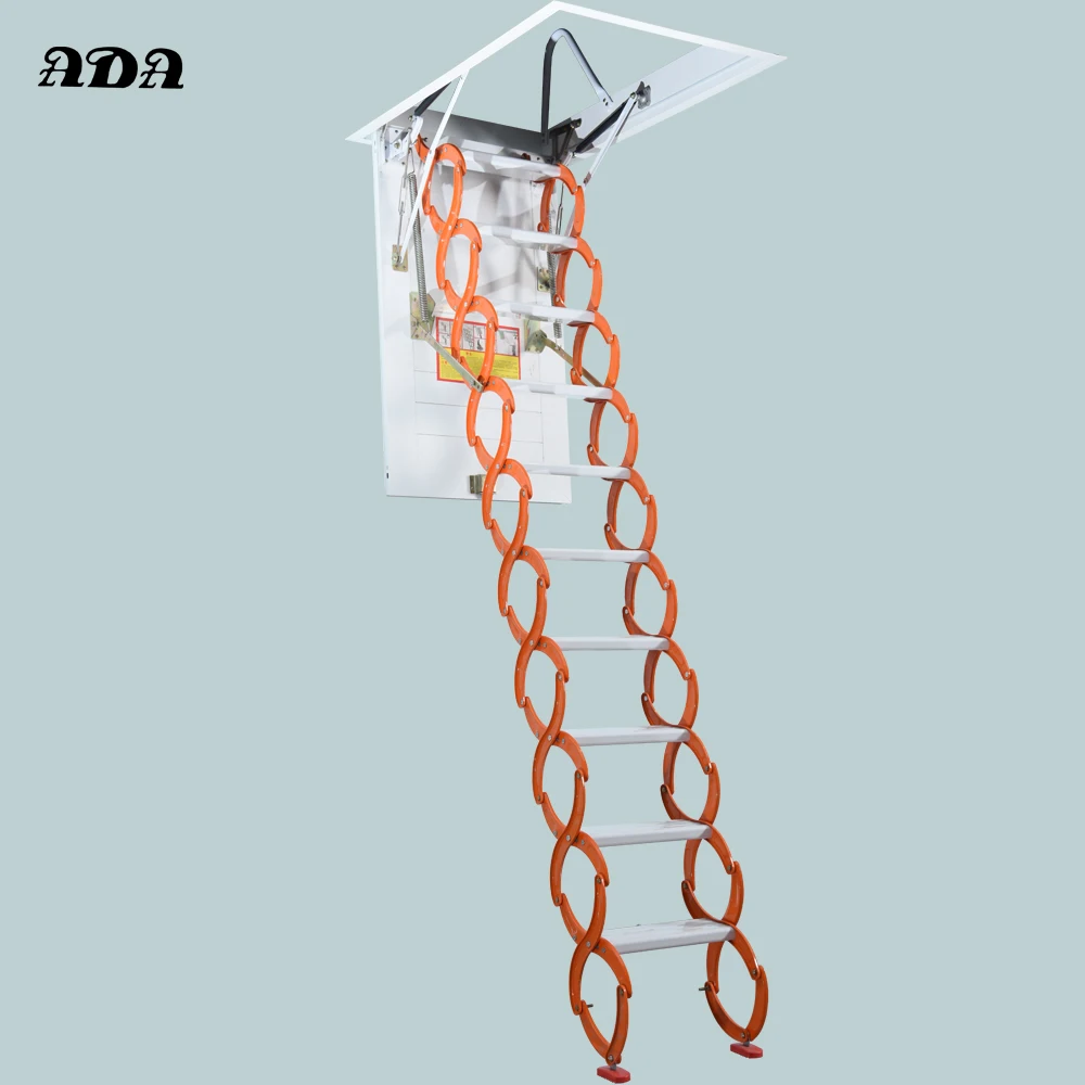 Space Saver Collapsible Emergency Hydraulic Aluminium Folding Loft Ladder