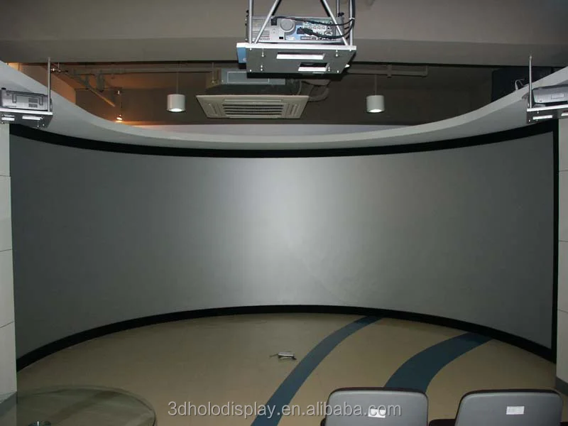 Large FOV 220 Degree Simulation Curved Projection Screen