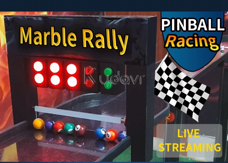 Custom Outdoor Indoor Marbles Billiard Pinball Rally Game