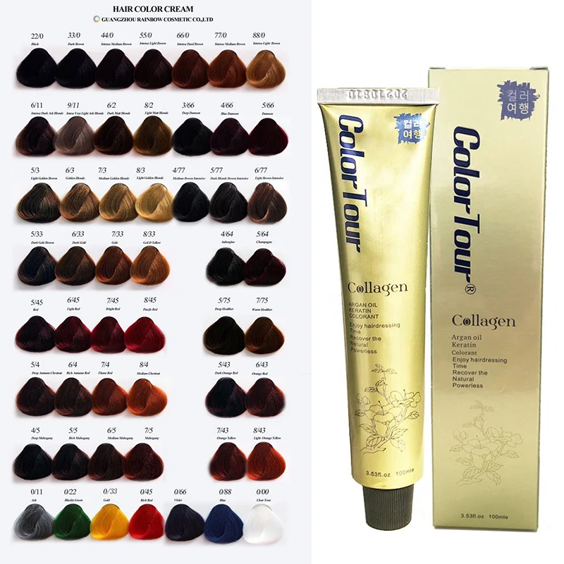 Colortour Salon Use Leading Free Hair Color Professional Dye
