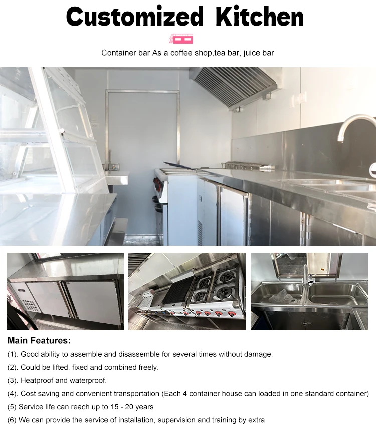 Food Container Bar - Commercial Kitchen in Shipping Containers