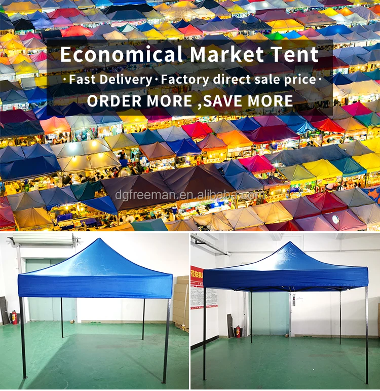 Feamont 3x3 Custom Design Folding Tent Market Promotional Gazebo Canopy ...