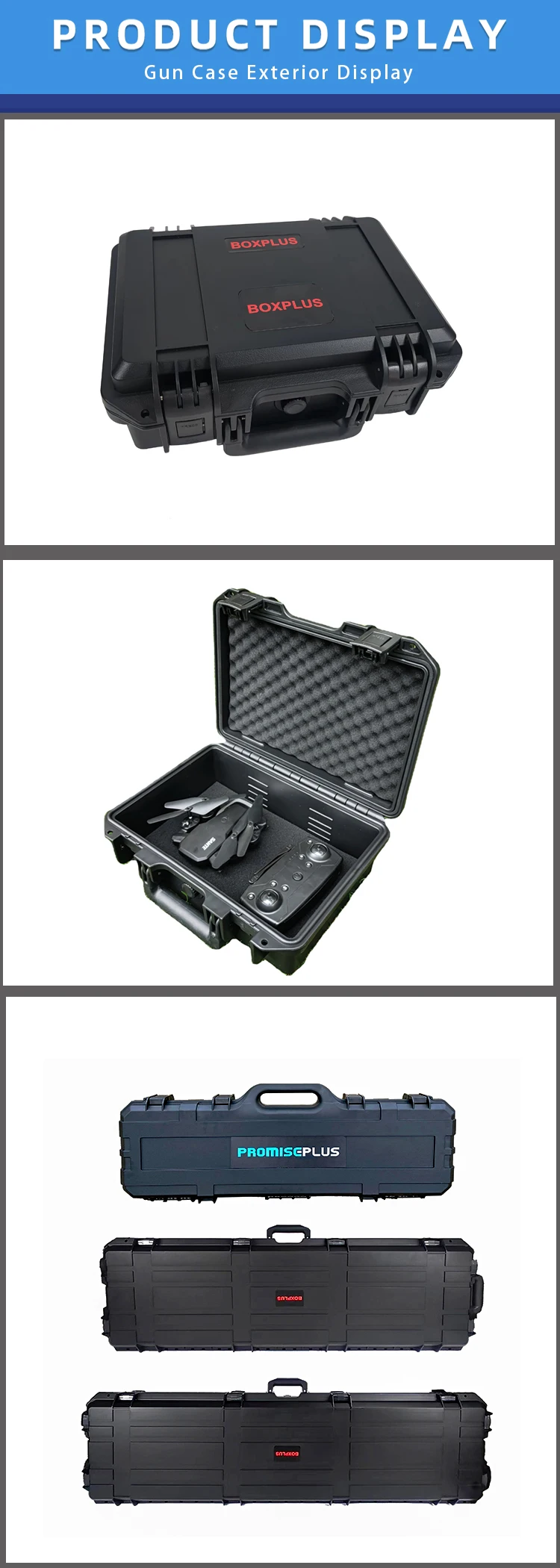 Customizable Logo Waterproof Portable Plastic Tool Box With Handle ...