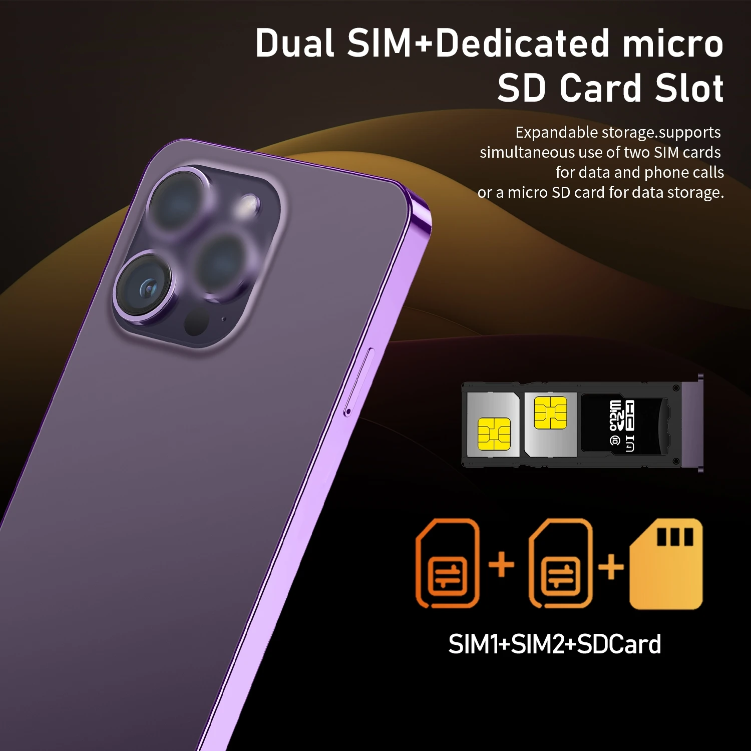 Free Shipping Phone I15 Pro Max 8gb+256gb 6.7 Inch Full Display Android ...