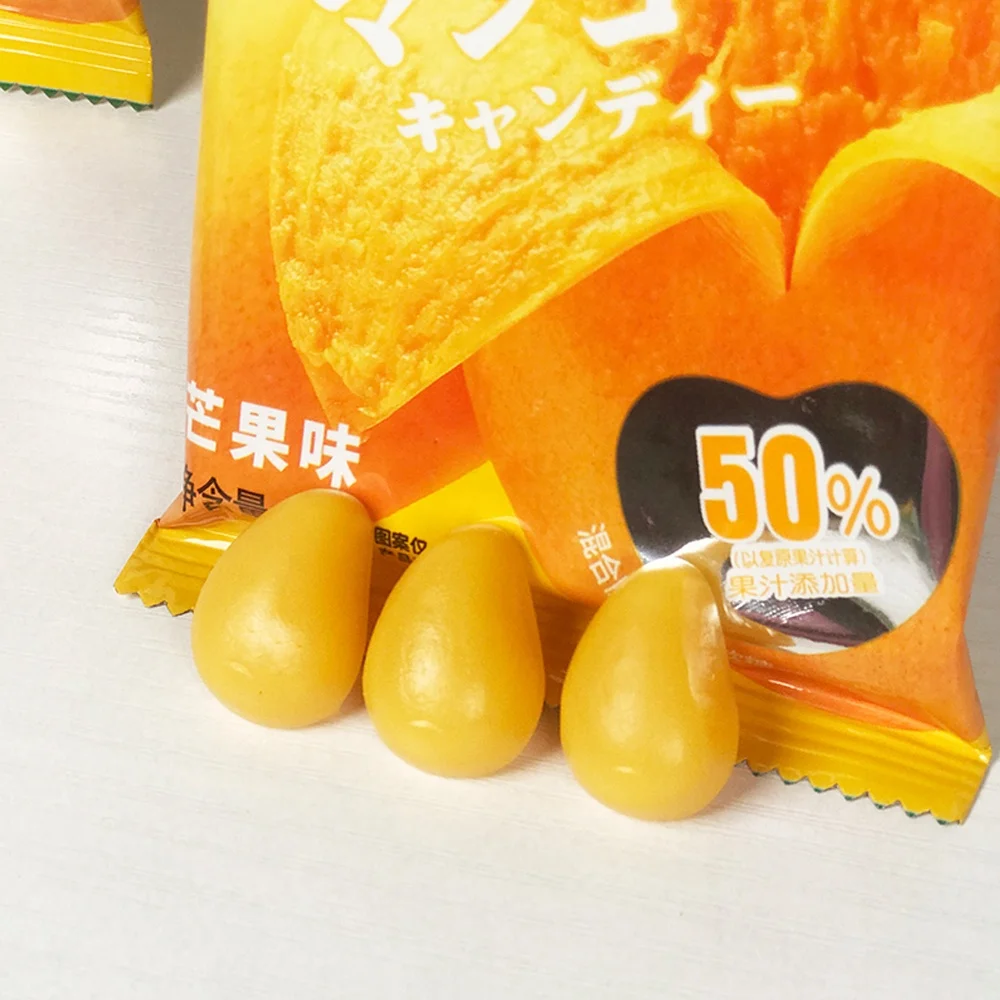 Benhe Gummy Candy Peeling Mango Shape Chewy Soft Candy - Buy Chewy Soft ...