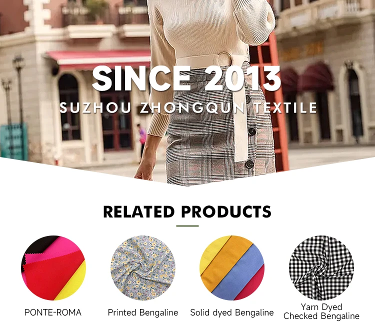 260gsm Slub Stripe Rayon 77% Nylon 19% Spandex 4% Bengaline Fabric For ...