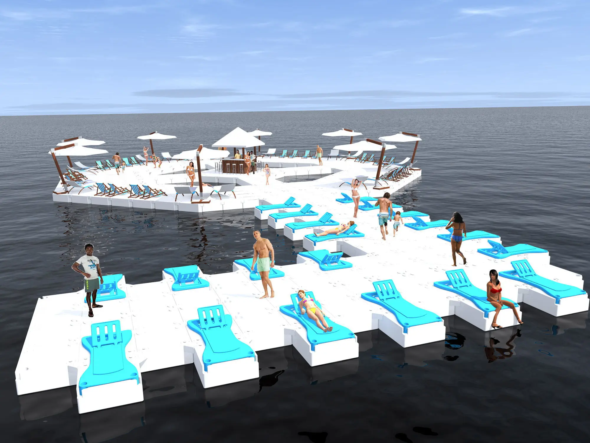 New Arrival Floating Platform Modular Pontoon Floats Floating ...