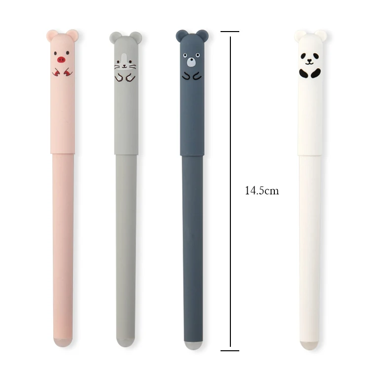 Wholesale New Design Cute 0.35mm Erasable Blue Black Ink Gel Pen With ...
