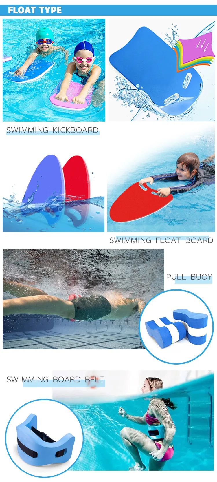 Eva Foam Swim Pull Buoy Leg Swimming Float Kickboard - Buy Foam ...