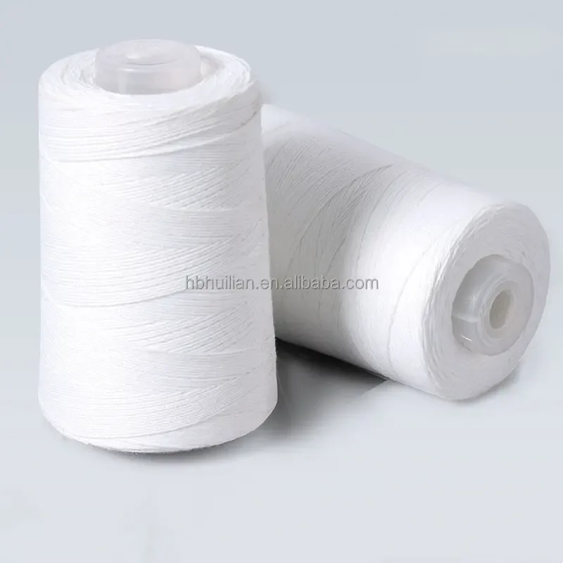 Dyed Pattern 4 and 5 Ply Polyester Sewing Thread High Tenacity for Bag ...
