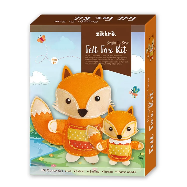 Kids Items Sew Your Own Kit Animals Mother and Child 2 in 1 Cute Sweet ...