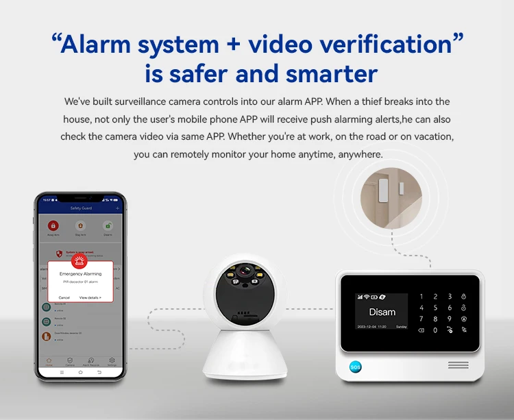 Wireless Wifi 4G Home Intrusion Security Alarm System