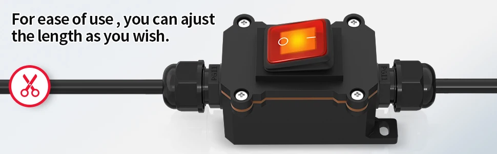 Outdoor Inline Cord Switch - Waterproof &amp; Reliable Power Control