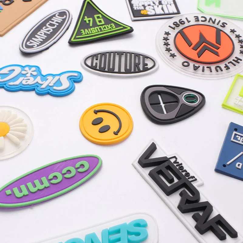 Eco-friendly Custom Clothing Rubber Logo Label Silicone Label Embossed ...