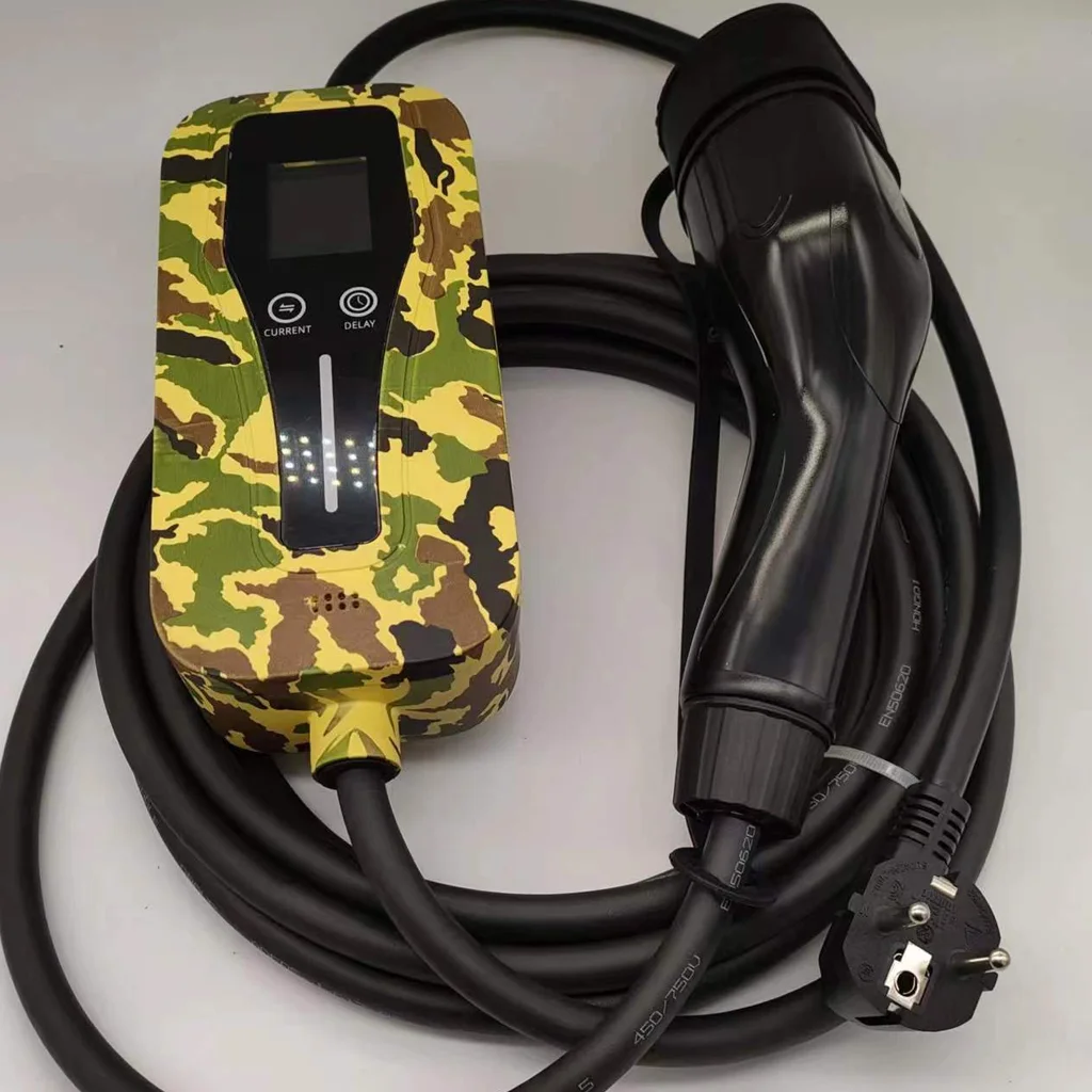 Single Phase Portable 3-7kw Electric Vehicle Charging Station