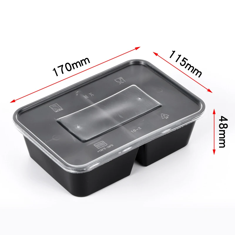 Custom Made Microwave Safe Plastic Boxes Takeaway Hot and Cold Food ...