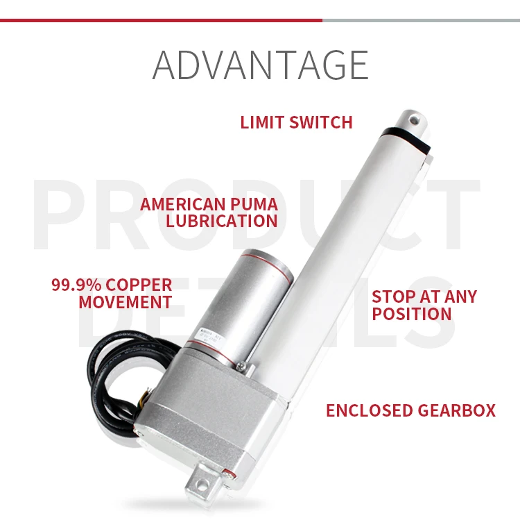 Linear Actuator 12v/24v With Encoder - Buy Linear Actuator 12v/24v With ...