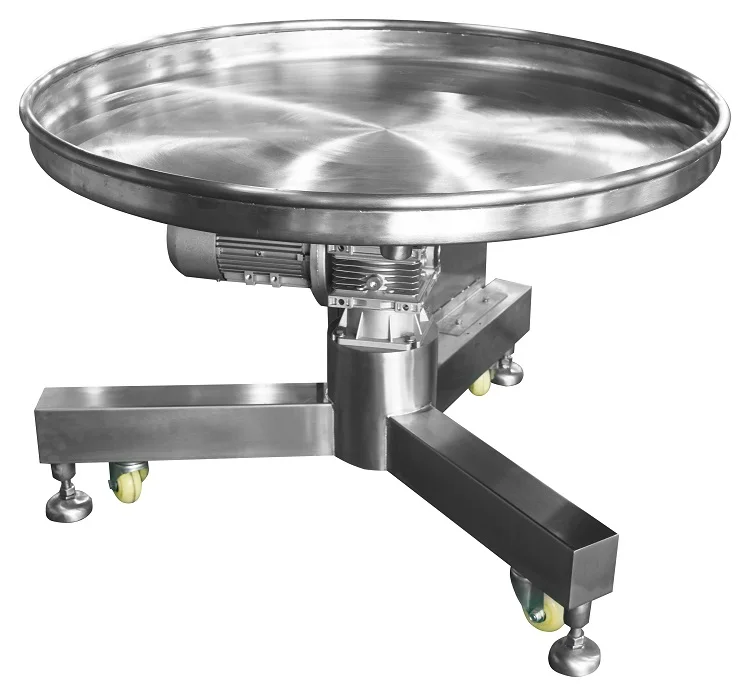 304 Stainless Steel Rotary Table Package Collecting Table for Packing ...