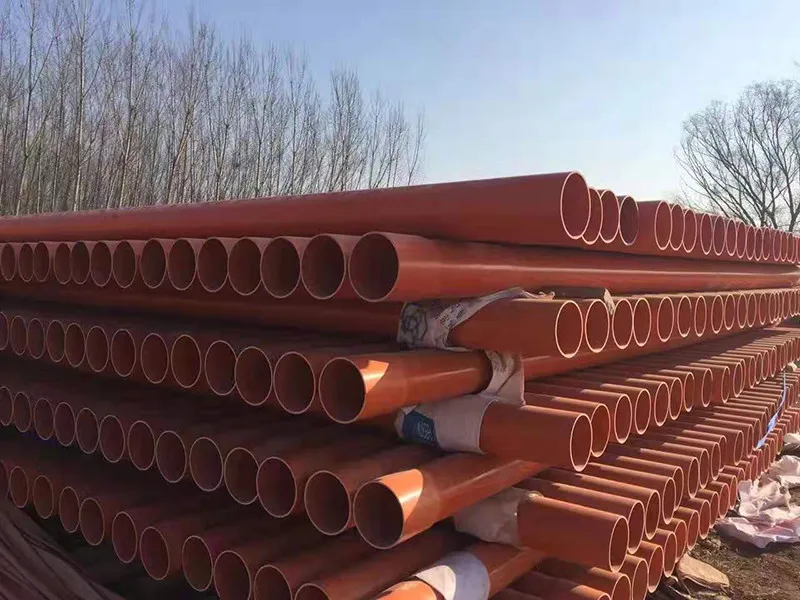 Orange 110mm PVC Pipe for Drain and Waste with Socket End