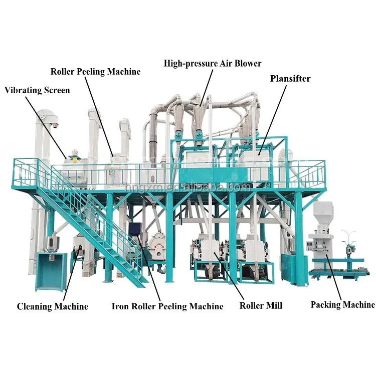 30 Tons Industrial Maize Milling Plant - Efficient & Durable