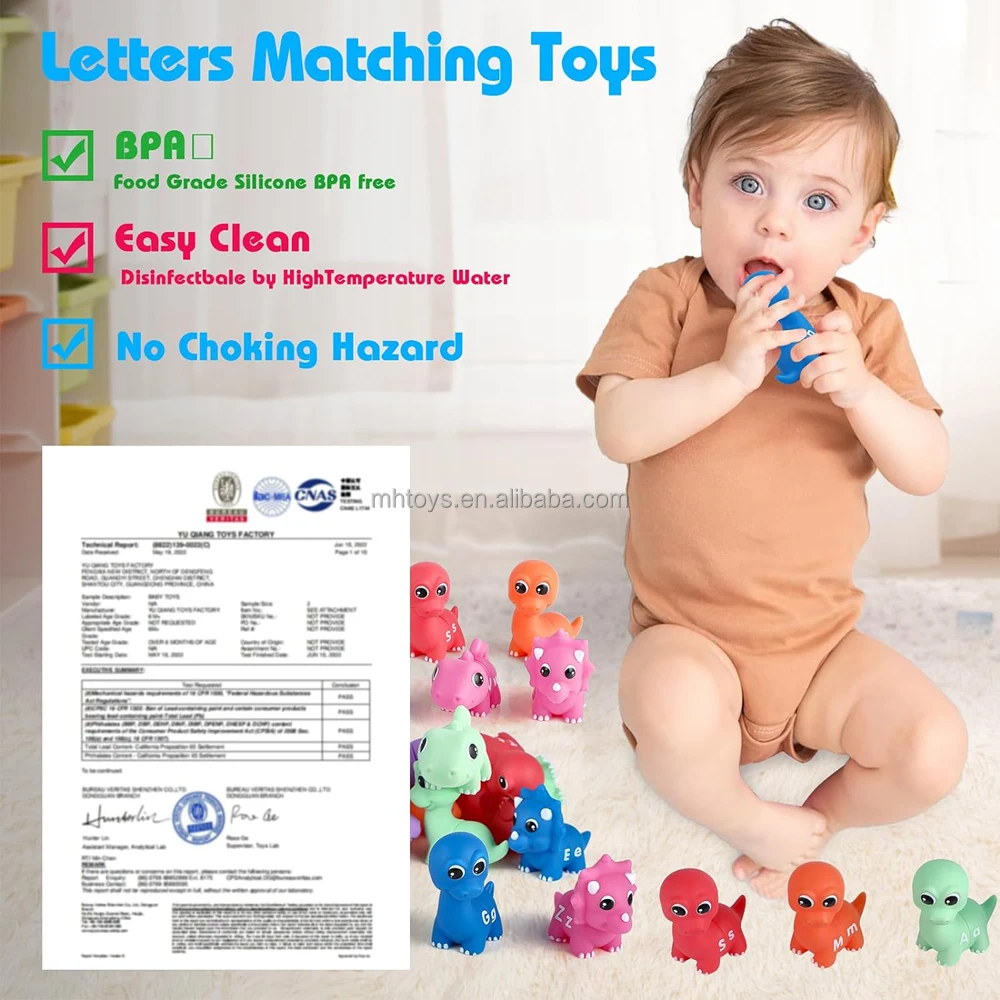 Montessori Alphabet Letters Matching Dinosaur Learning Toy 26 Abc ...