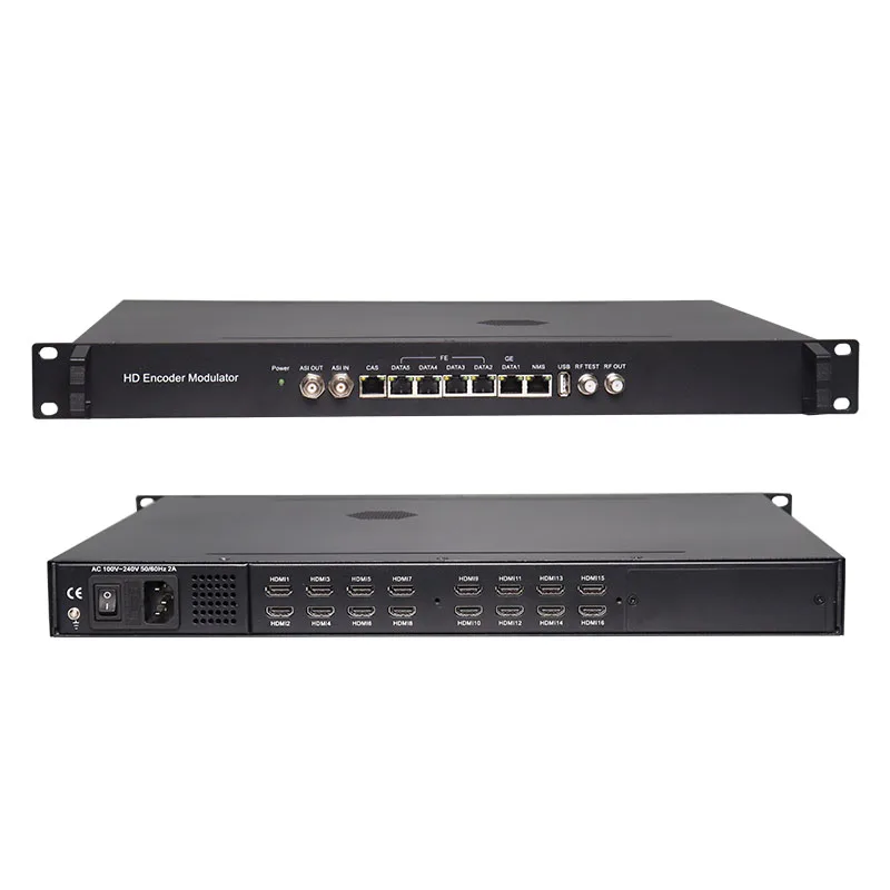 16 Channel Tuner To Ip Gateway Dvb-c/t/t2 Dvb-s/s2/s2x Isdb-t Atsc Digital Headend Iptv Gateway ...