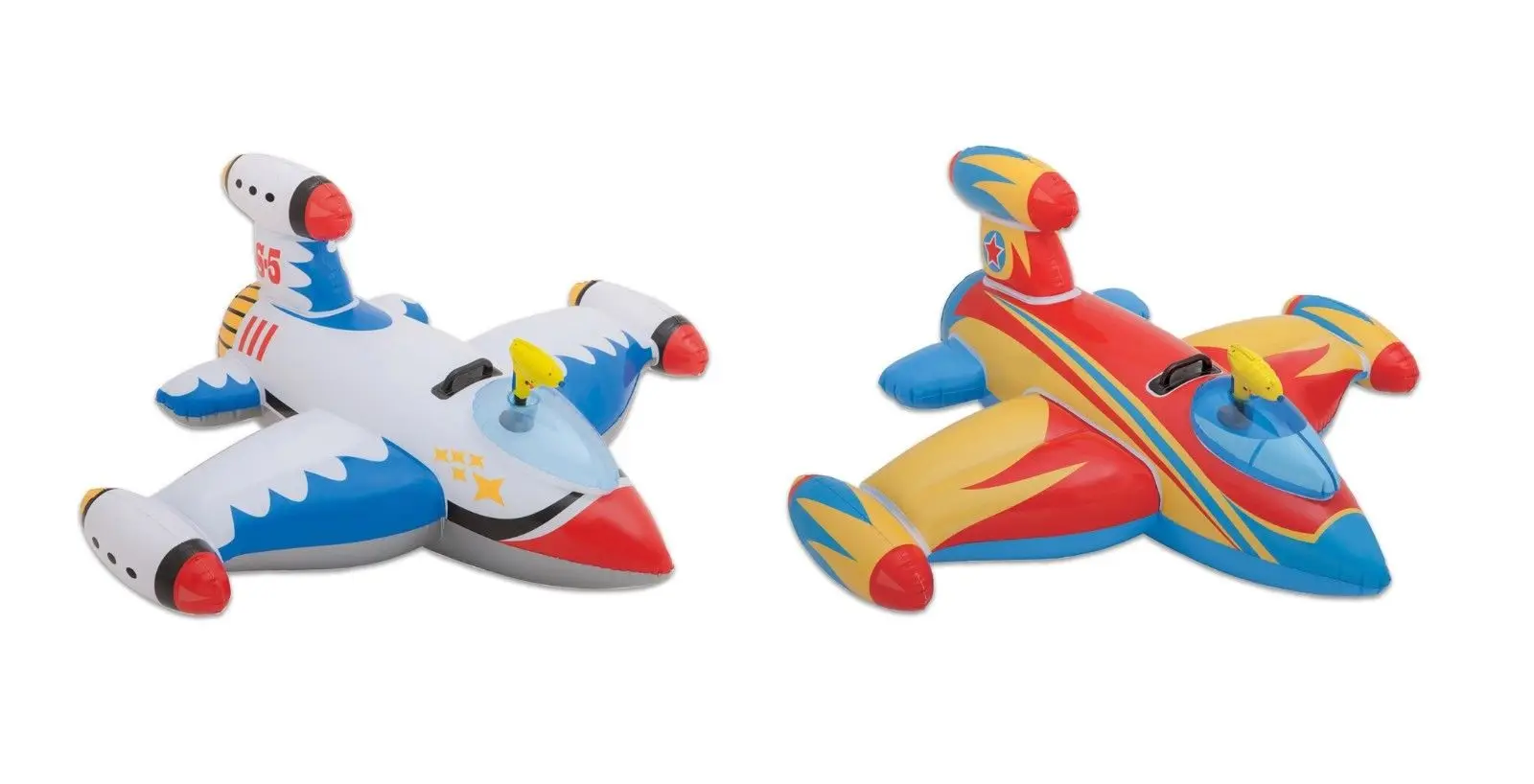 Intex Water Gun Spaceship/airplane Ride On Kids Swimming Pool Float ...