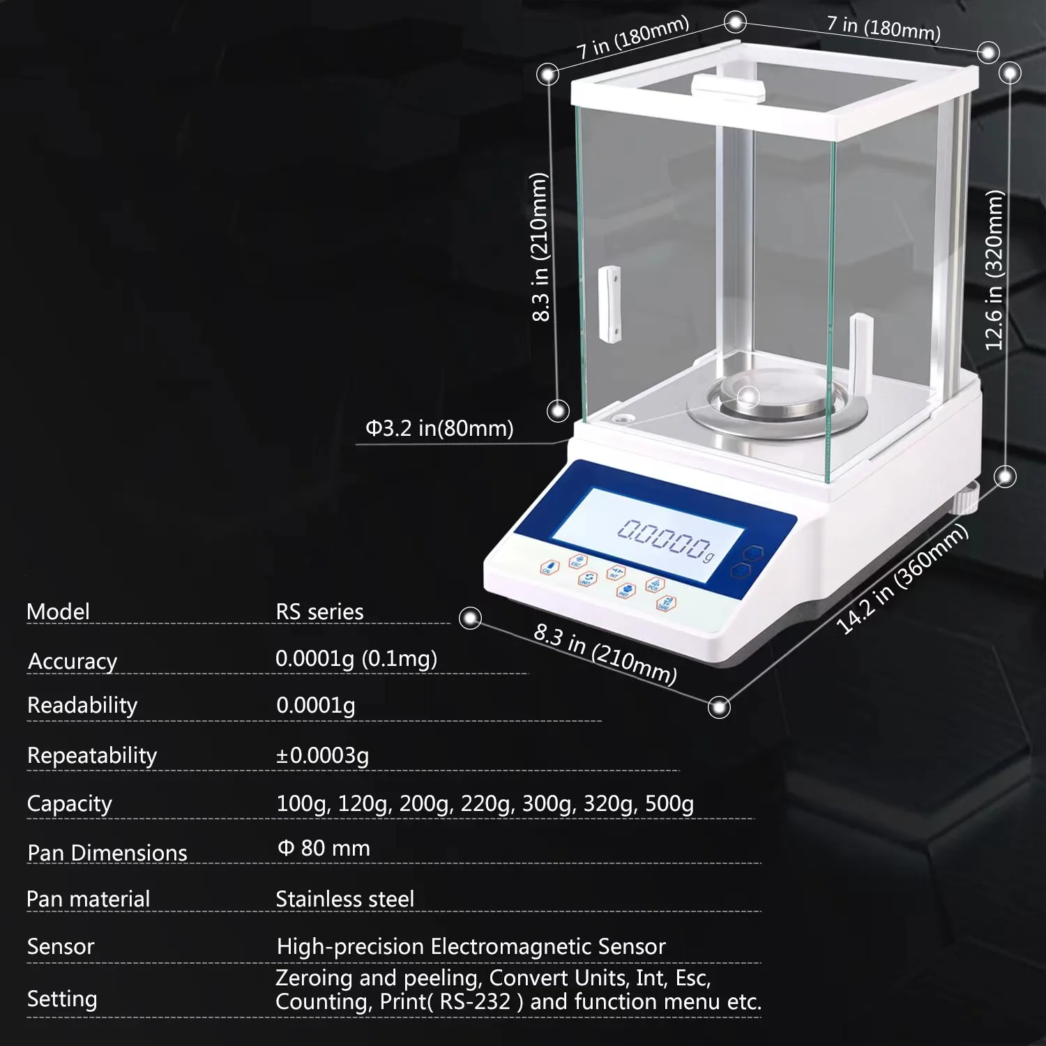 Veidt Weighing Mt Series Load Cell Lcd Digital Precision Scale ...