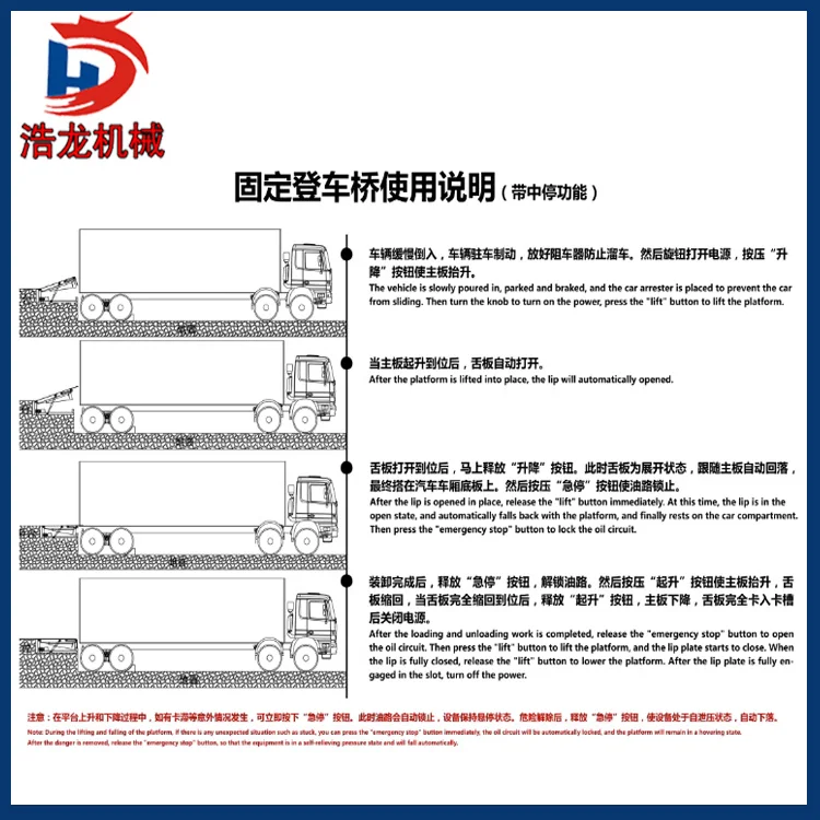 Fixed Boarding Bridge Loading and Unloading 5/8/10 Ton Electro ...