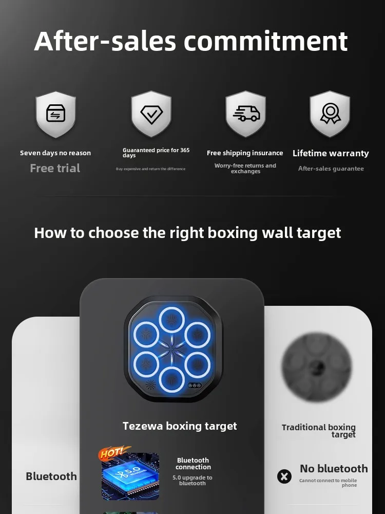 Smart Home Adult Kids Wall-Mounted Music Boxing Training Equipment ...