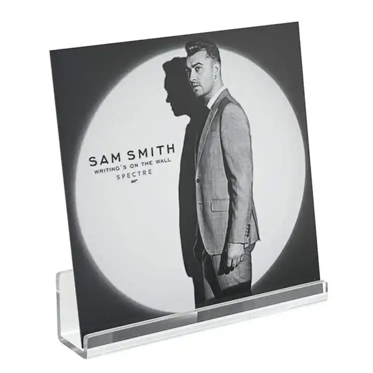 Acrylic Record Rack Cd Display Clear Shelf Wall Mount Album Display ...