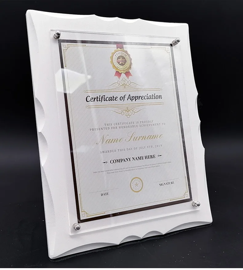 Certificate A4 Display Frame Honor Awards Posed Wooden Photo Frame ...