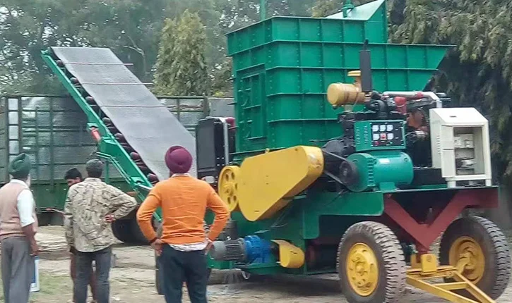 Pulverizer Heavy Duty Wood Crusher Tree Stump Grinder Tree Root Crusher ...