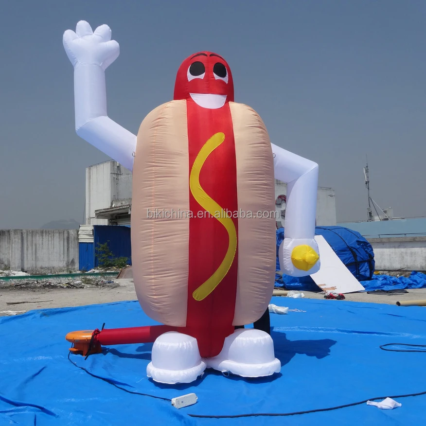 Inflatable Hot Dog Cartoon - Advertise with Fun & Creativity