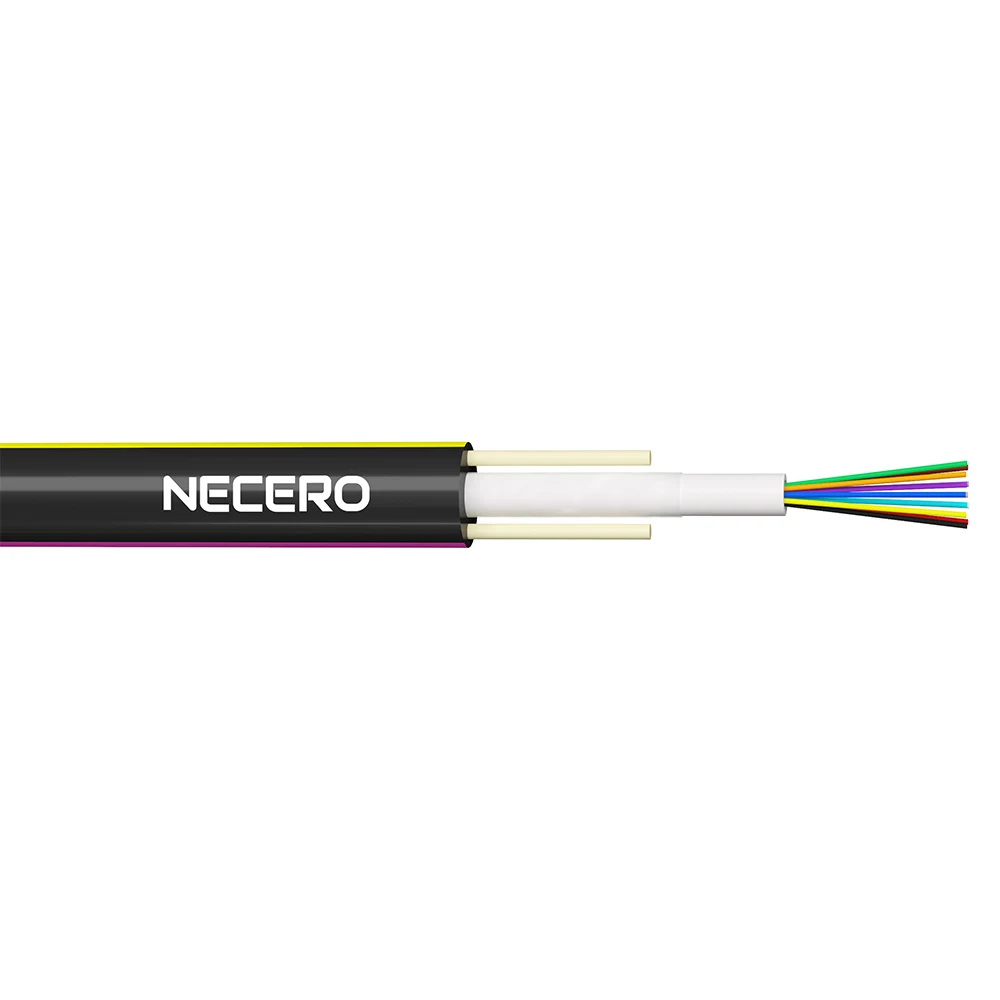 4 Core Fiber Optic Cable 6mm Pe Sheath Gyfxy Round Type Ftth Cables ...