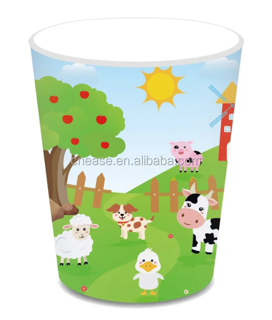 Huancai Farm Animals Party Disposable Dinnerware Set