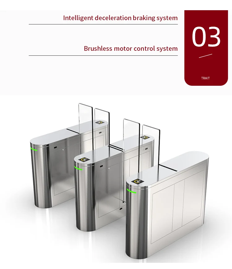 Speed Sliding Gate with QR Code & NFC Turnstile Barrier