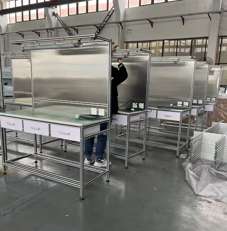 Esd Assembly Line Working Table Workshop Tool Anti Static Computer ...