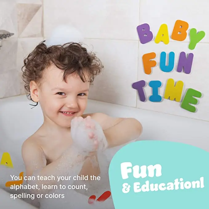 Bath Letters And Numbers Bath Tub Toys - Colorful,Educational,Fun Abc ...
