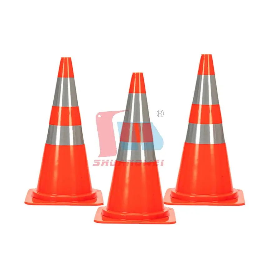 Roadway Flexible Pvc Traffic Cone Traffic Safety Warning Road Safety ...