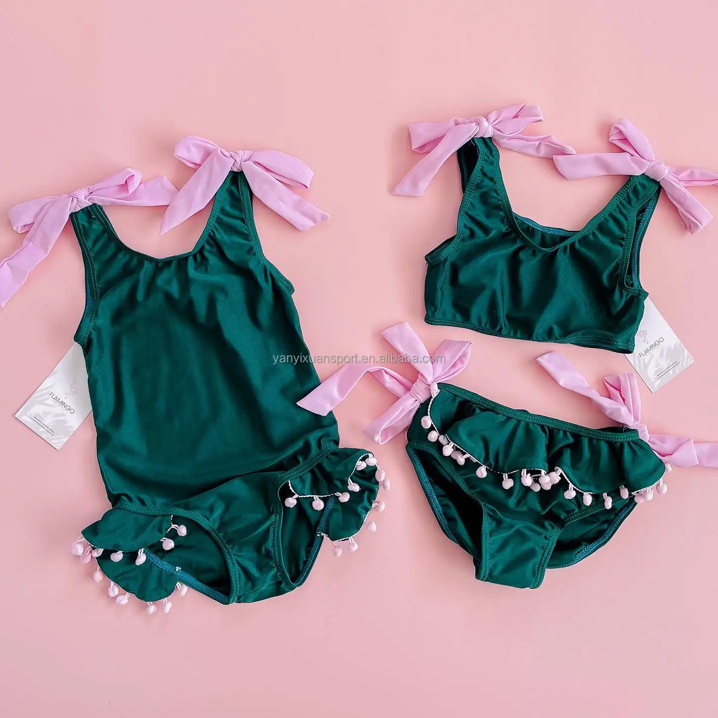 Yanyi 2025 Girls Bikini Custom UPF50+ Protective Children's Swimsuit ...
