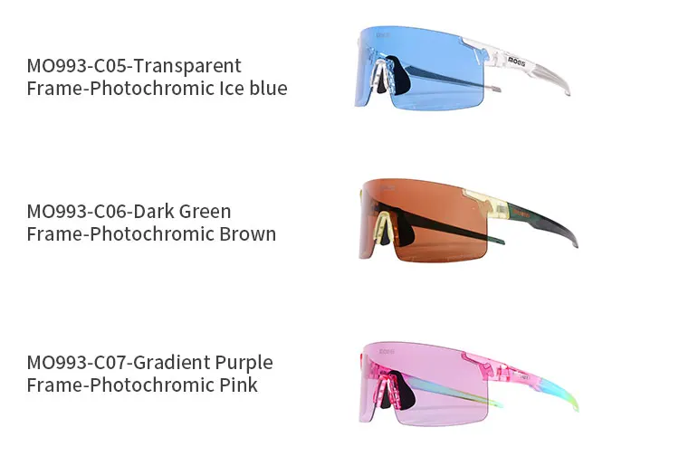Moeg Sports Sunglasses Rimless Cycling Goggles Sunglasses For Men Women ...