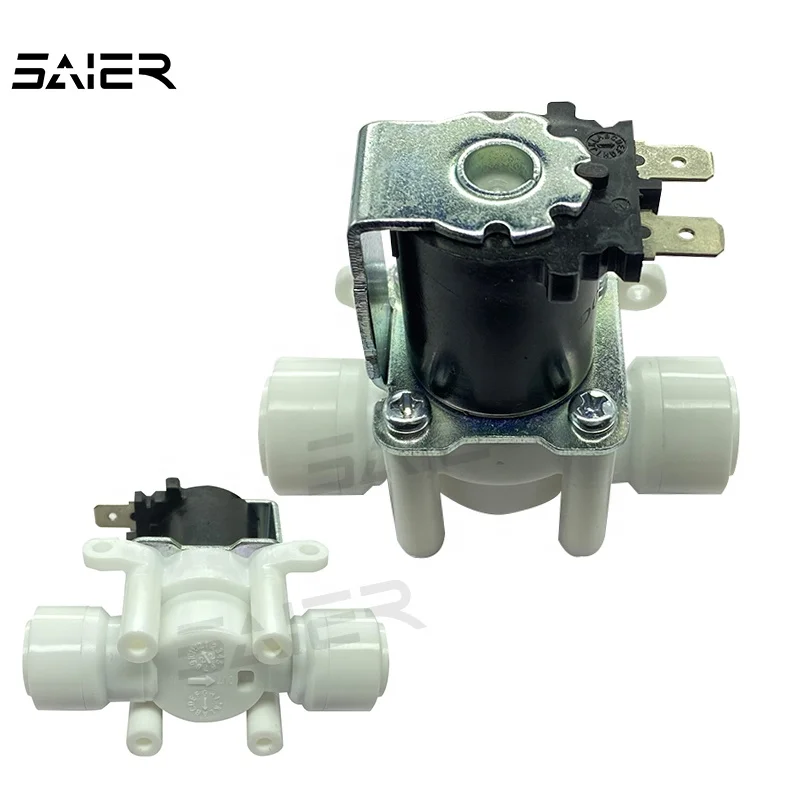 Plastic Solenoid Valves for RO Water Systems - 1/4", 3/8"