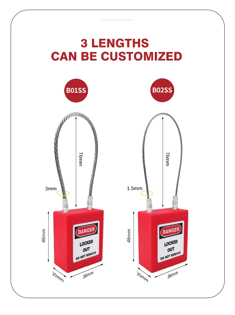 Lockout Tagout Safety - Secure with BULANGDI Cable Locks