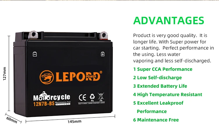 12v 5ah 7ah 9ah 12ah 20ah Motorcycle Starting Motorcycle Battery 12v ...