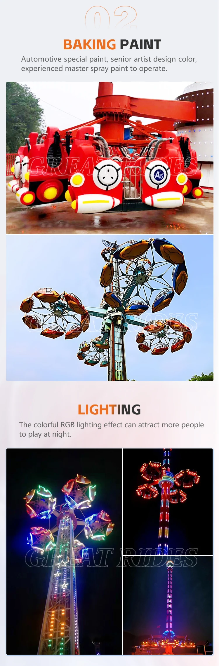 Amusement Park Equipment Outdoor Luxury Interstellar Flying UFO Rides ...